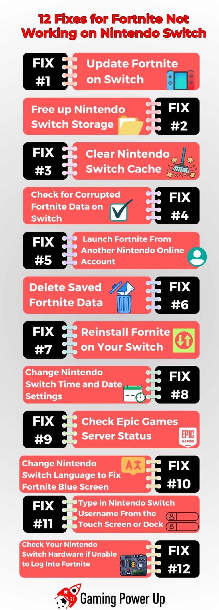 How to Fix Fortnite Not Working on Nintendo Switch [12 New Fixes]